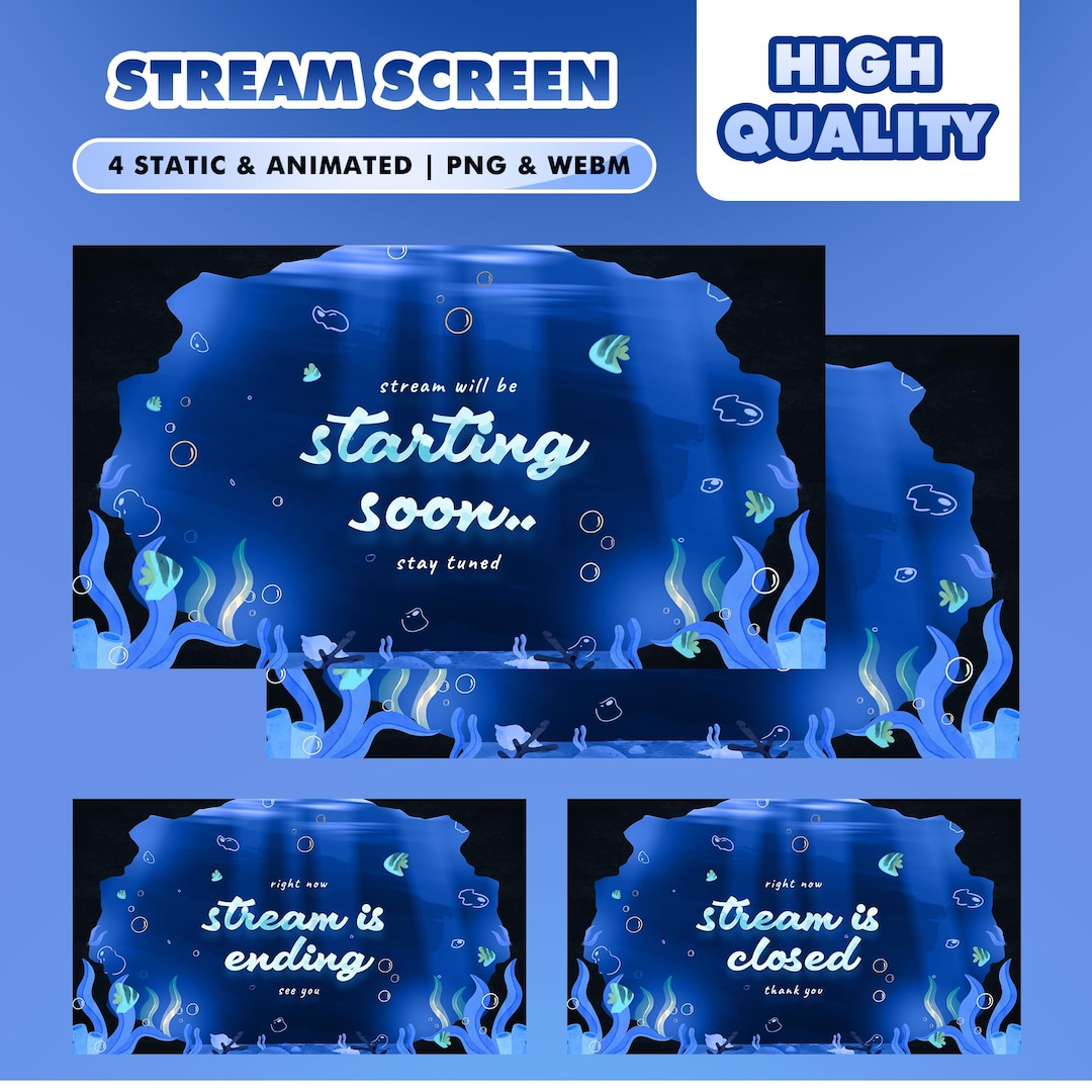 Aqua Dream Stream Screens – Ocean Aquarium Theme/deep Sea Fantasy ...