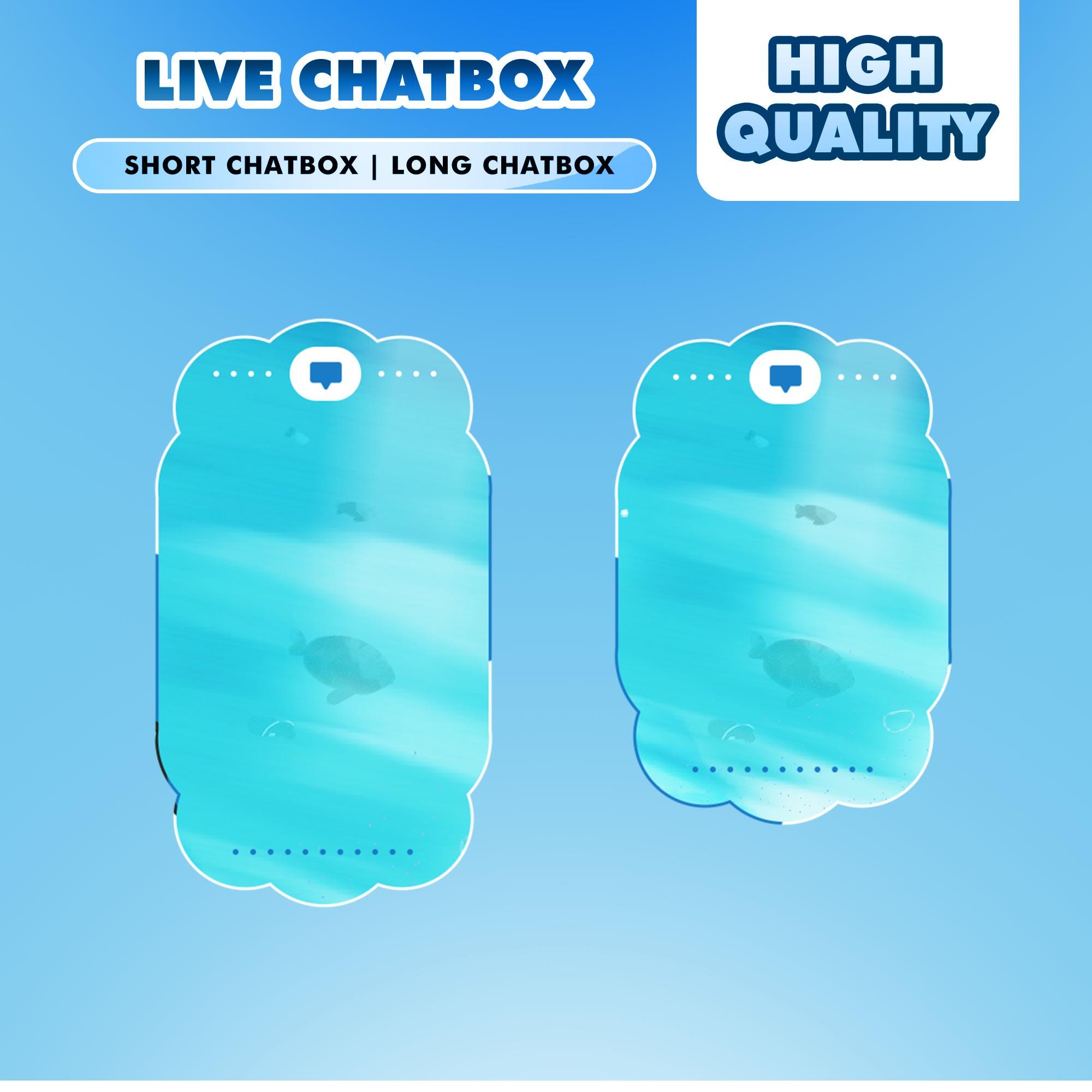 Under Sea Ocean Blue Animated Stream Overlay Package for Twitch OBS ...