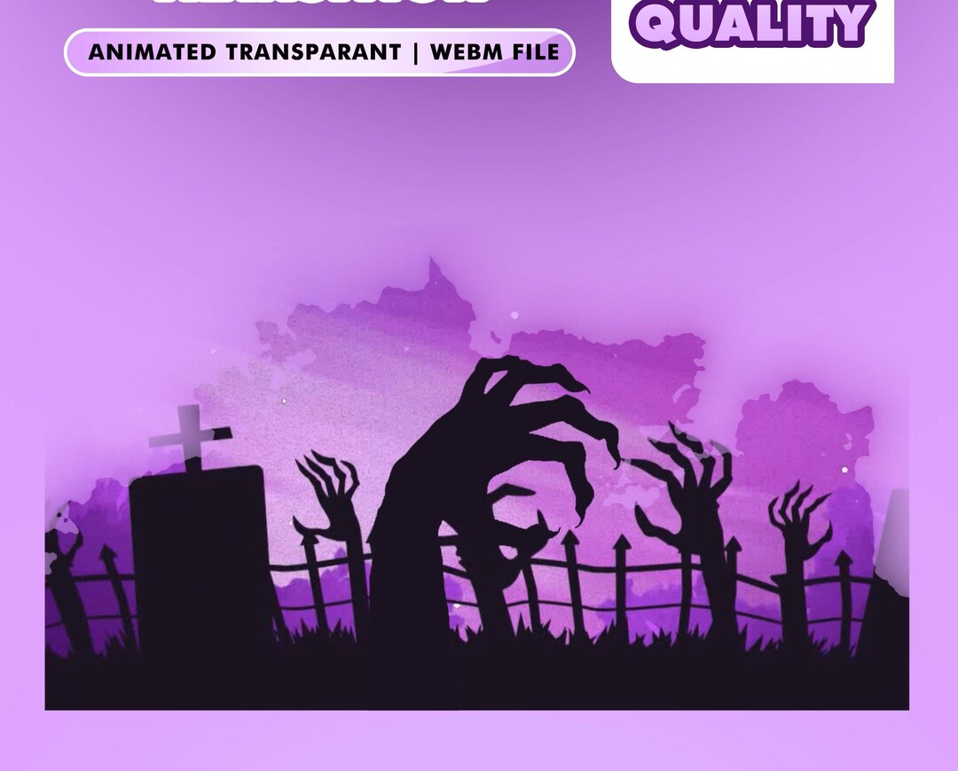Spooky Graveyard Animated Stinger Transition for Twitch Kick Youtube ...