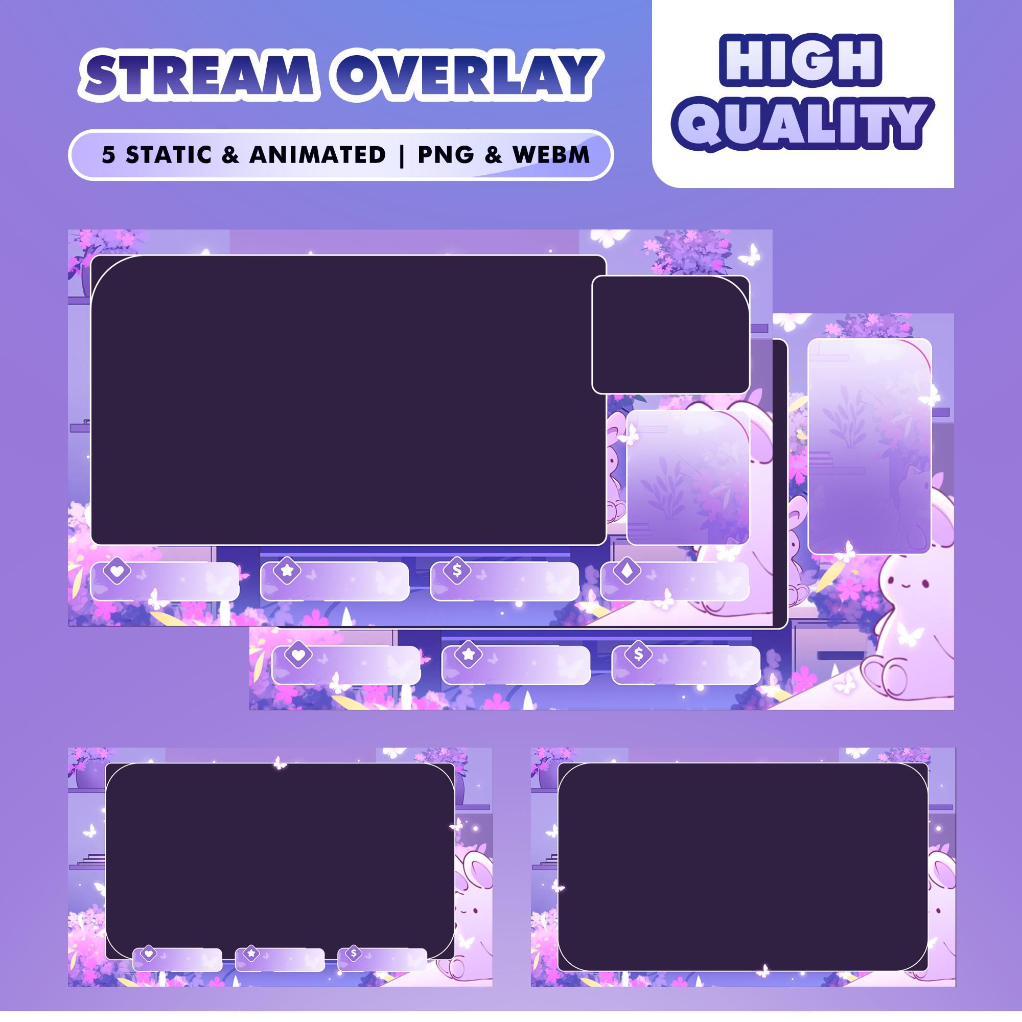 Lavender Dream Stream Package – Cute Bunny Lavender Room/pastel Purple ...