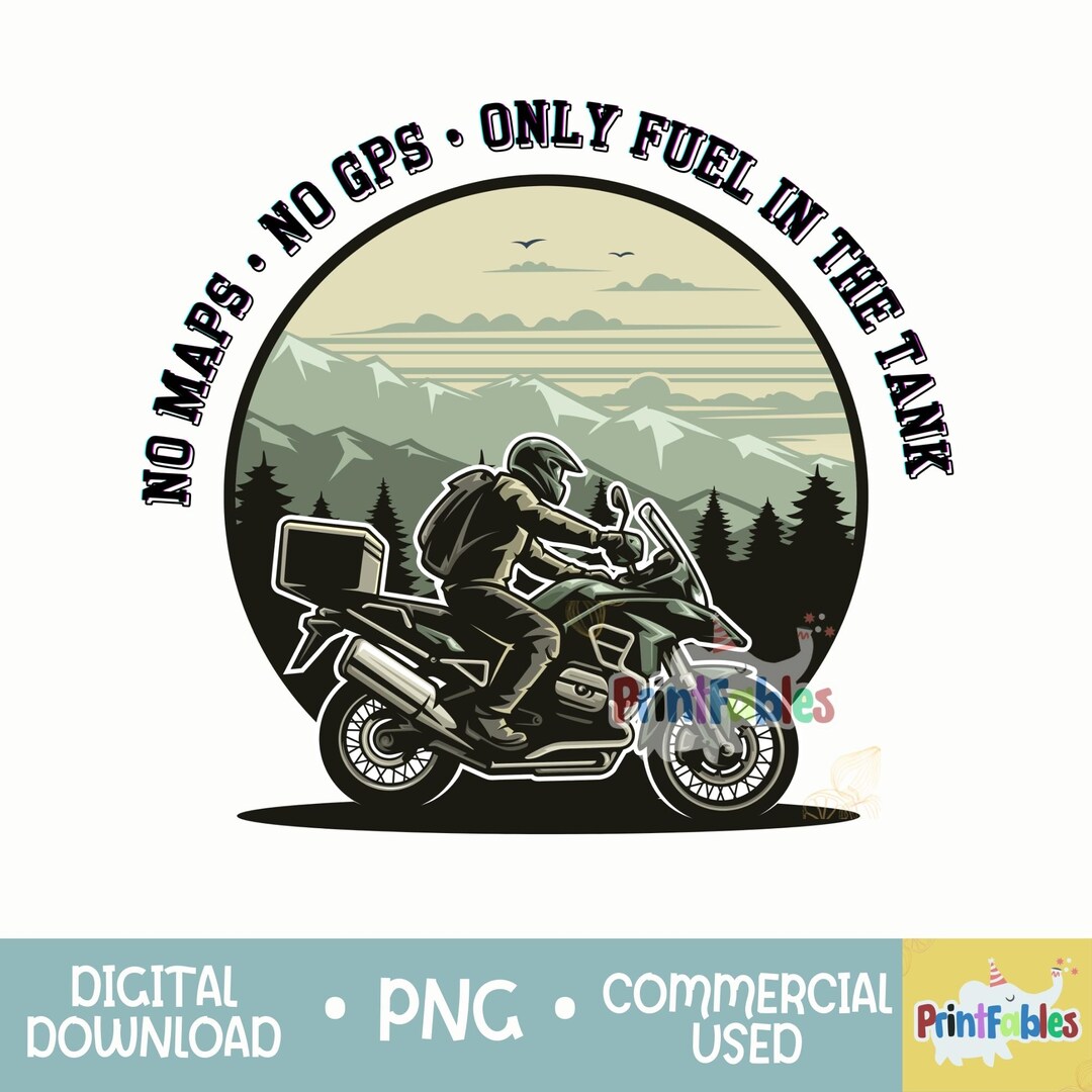 Adventure Motorcycle PNG Clipart - Biker Design - Digital Download for ...
