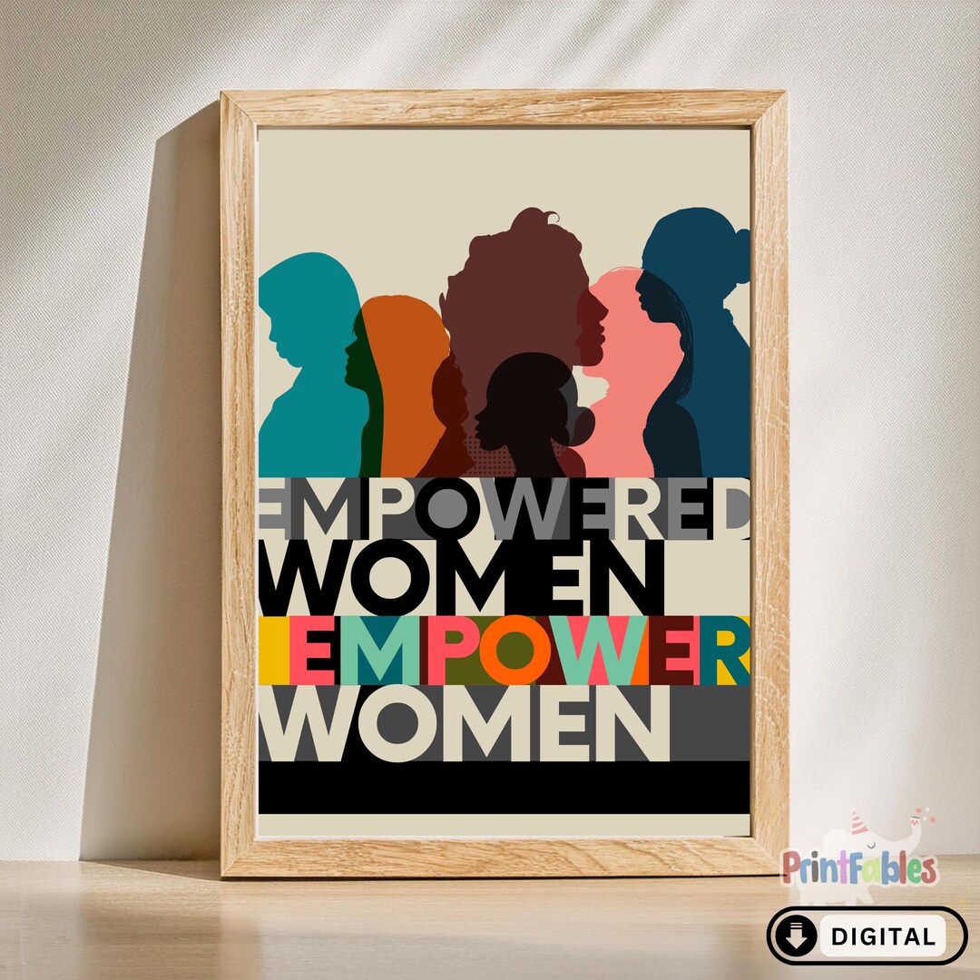 Inspirational Women Poster Diversity & Equality Wall Art Feminist Wall ...