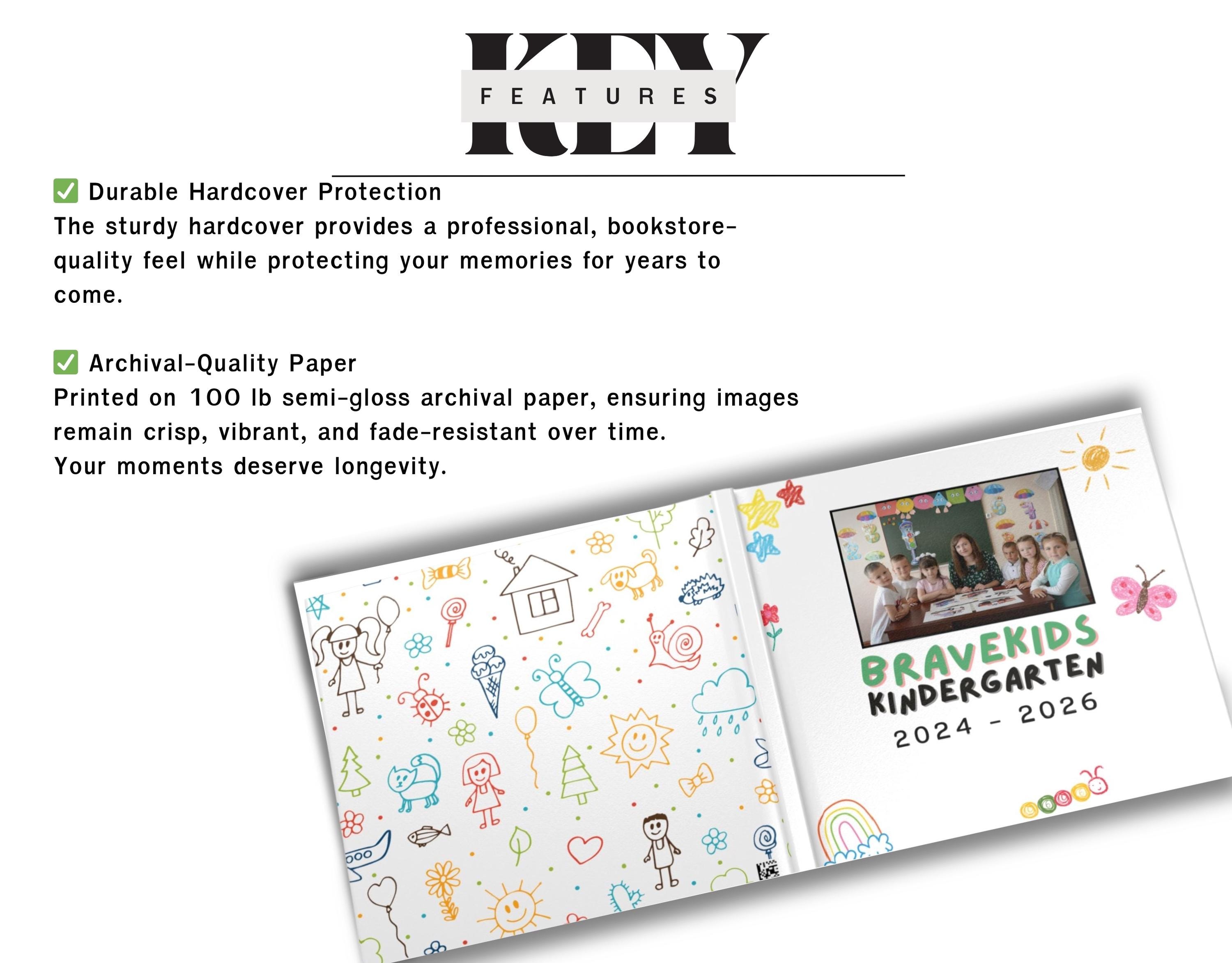 Personalized Graduation Photo Book, School Memory Album, Kindergarten ...