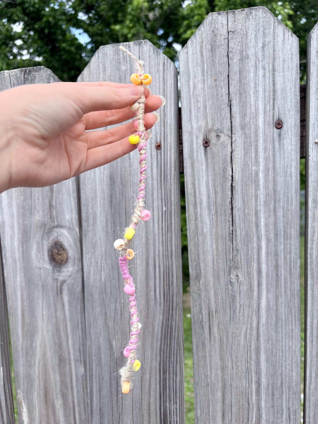 Cotton Candy Coastline - Beach Hair Wrap - Pink Orange Yellow Neutral ...