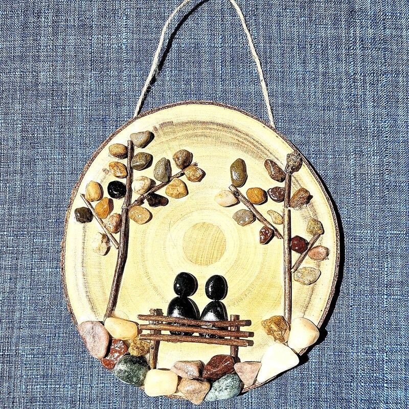 Pebble Art Couple - Etsy
