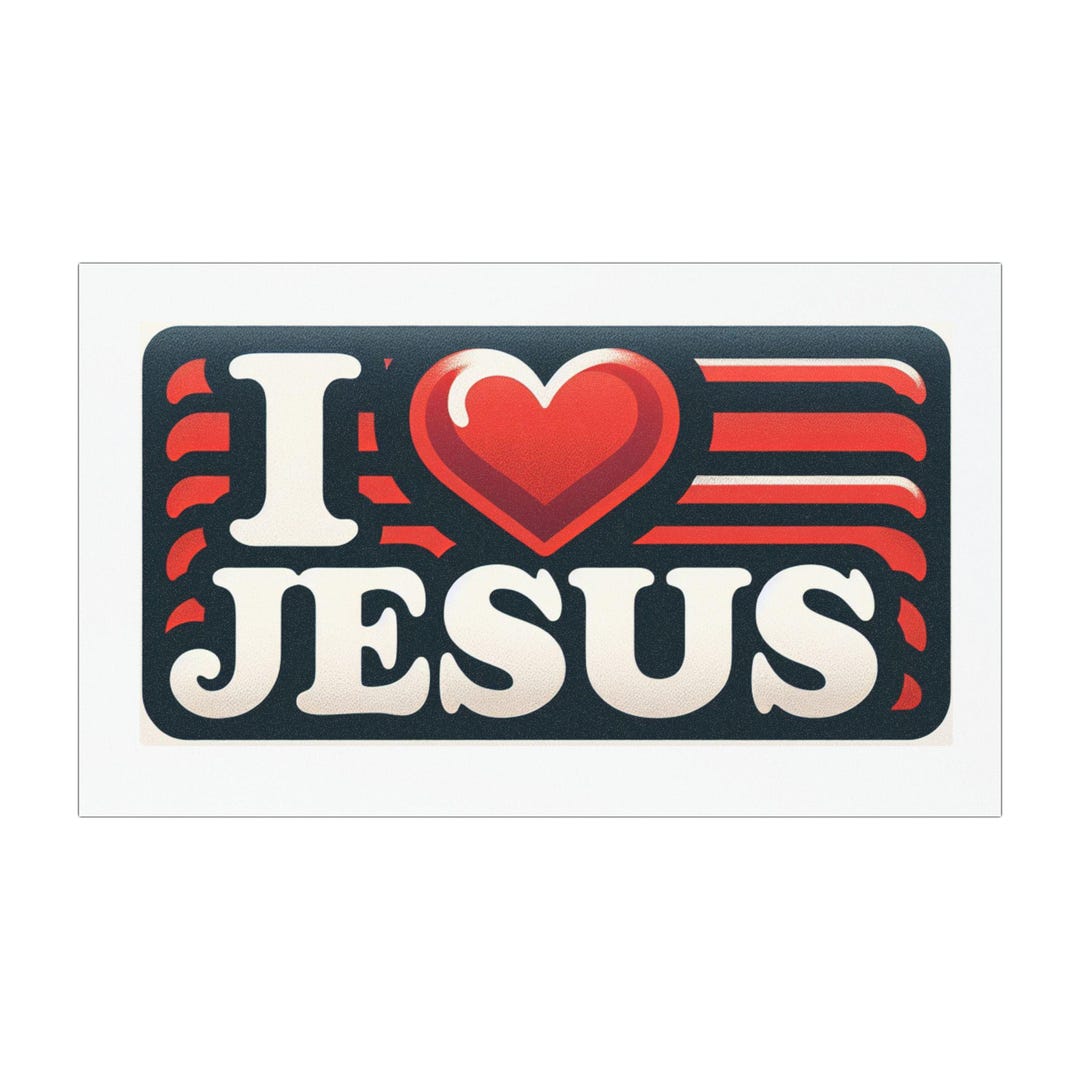 I Love Jesus Car Magnet - Etsy