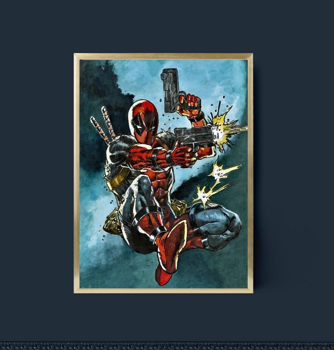Deadpool Original Comic Art A2 A3 & A4 Print Reproduction - Etsy