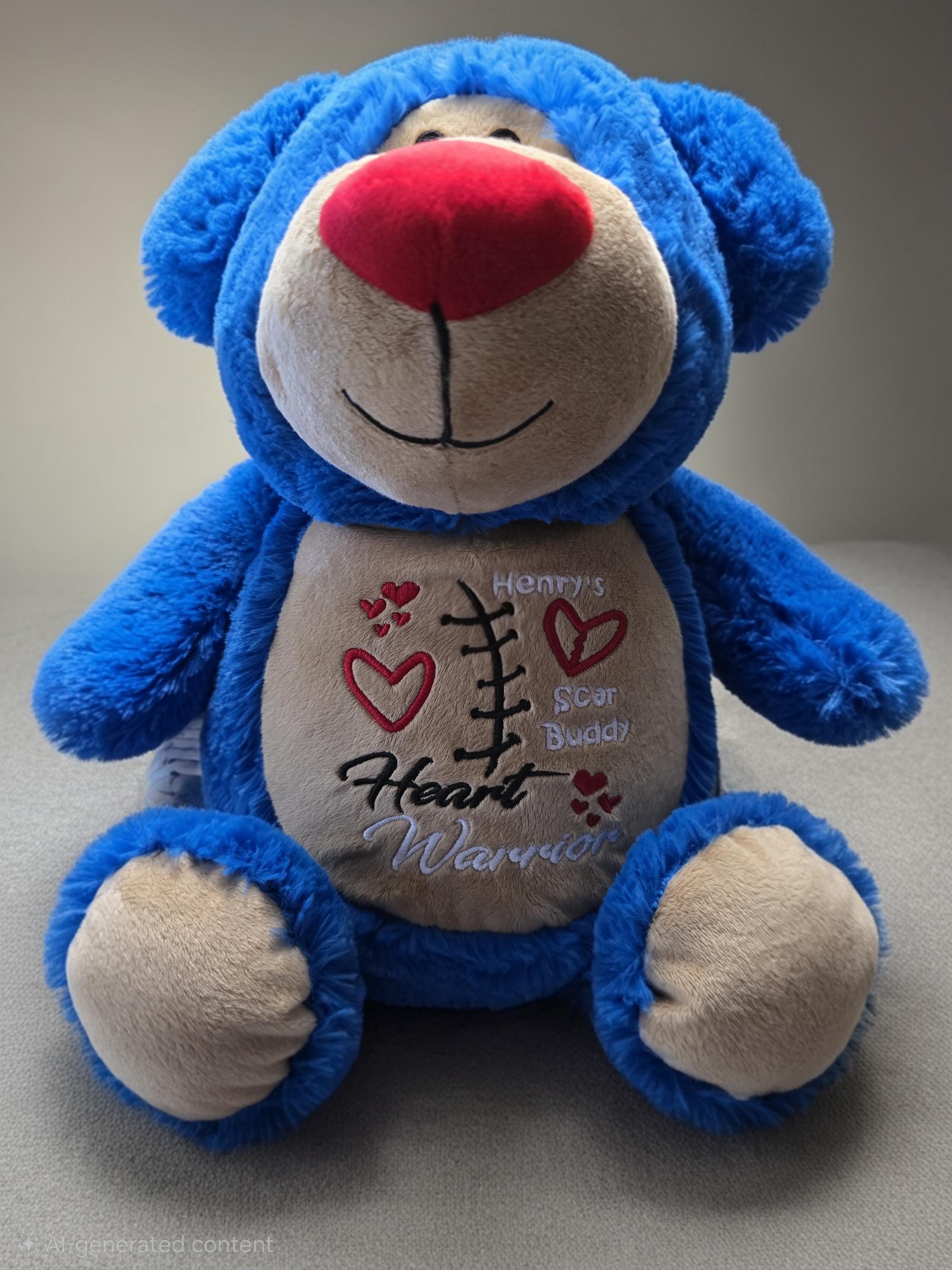 Customized Stuffed Bear With Embroidery — for Newborn Gifts & Baby ...