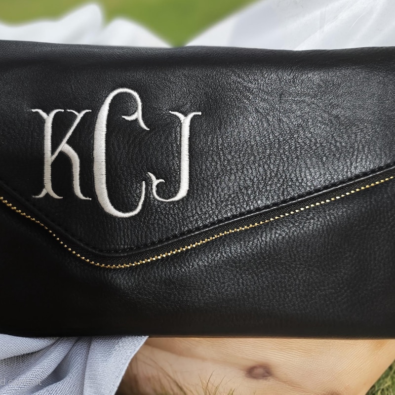 Monogram Clutch - Etsy