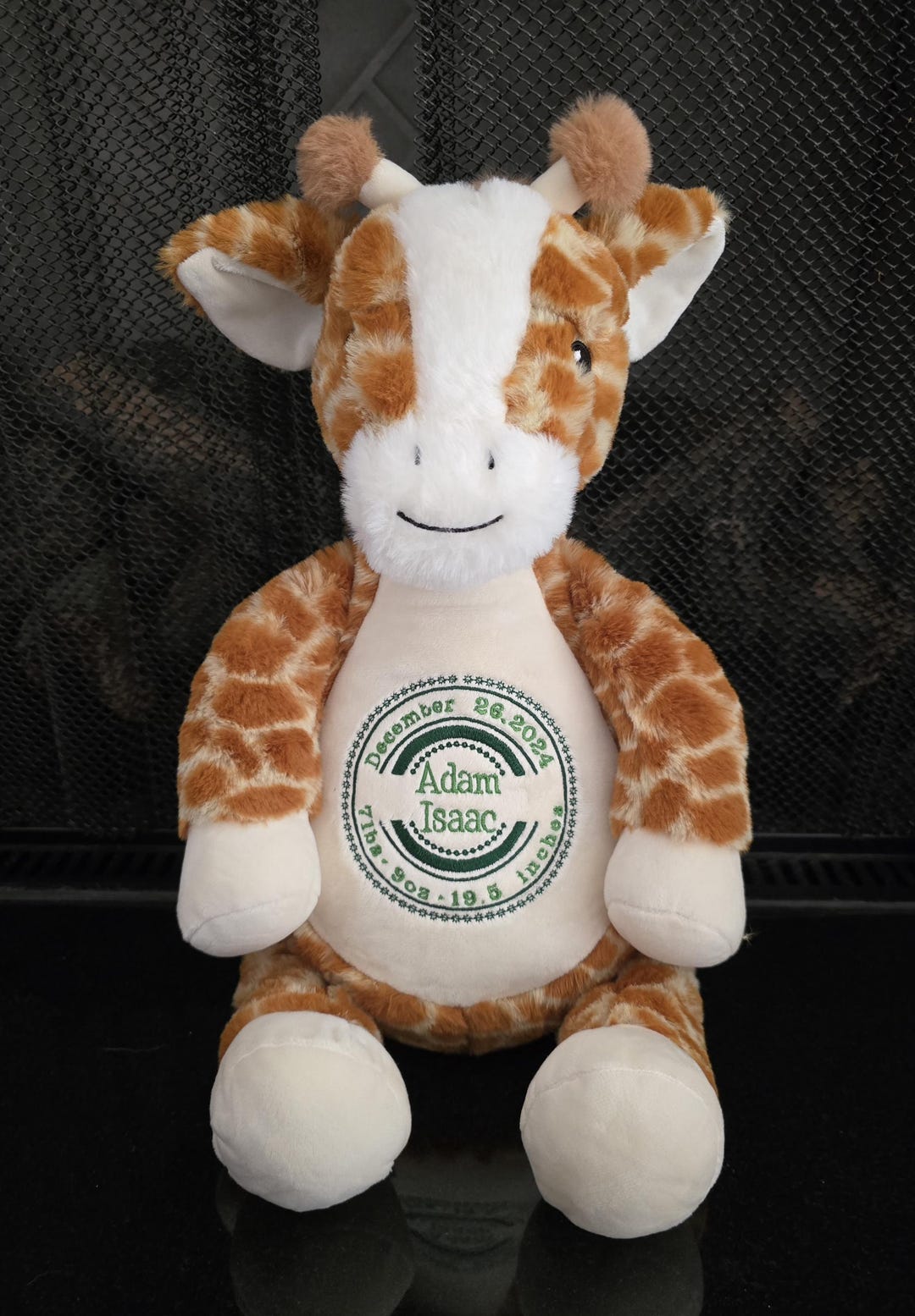 Personalized Baby Stuffy: Embroidered Birth Announcement Stuffed Animal ...