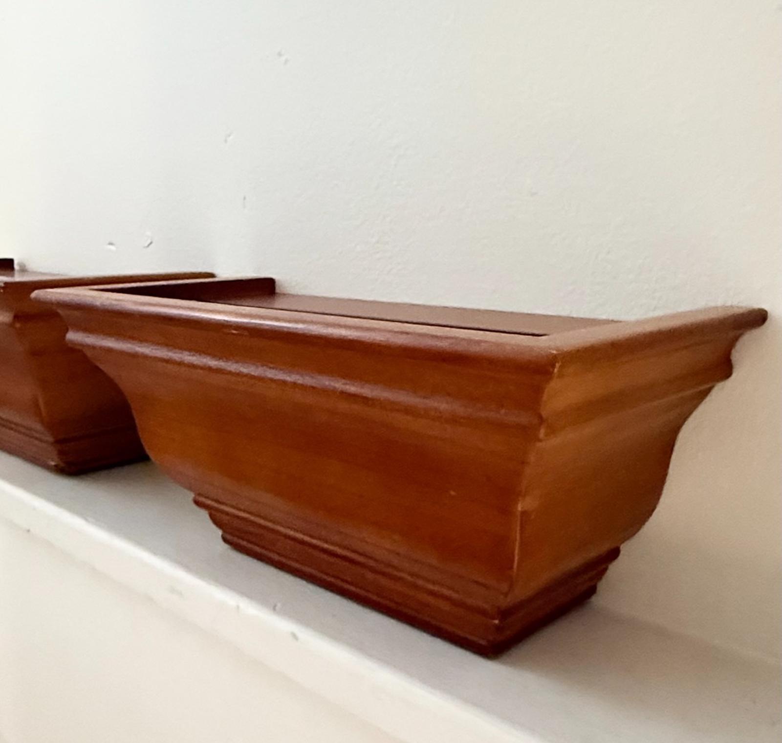 Pair of Wood Wall Plate Shelves With Groove, Gallery Ledge Kitchen ...