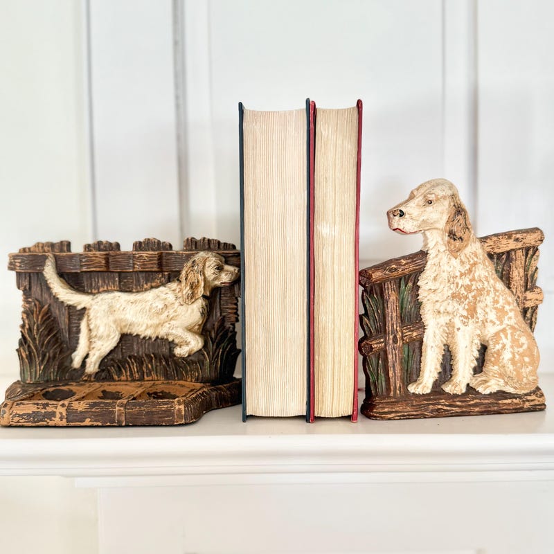 Dog Bookends - Etsy