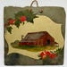 Red Barn Slate Wall Hanging ~ Country Cottage ~ 12.5" Vintage, Hand ...