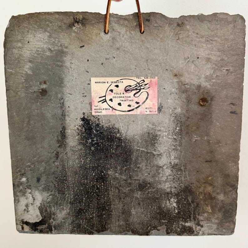 Red Barn Slate Wall Hanging ~ Country Cottage ~ 12.5" Vintage, Hand ...