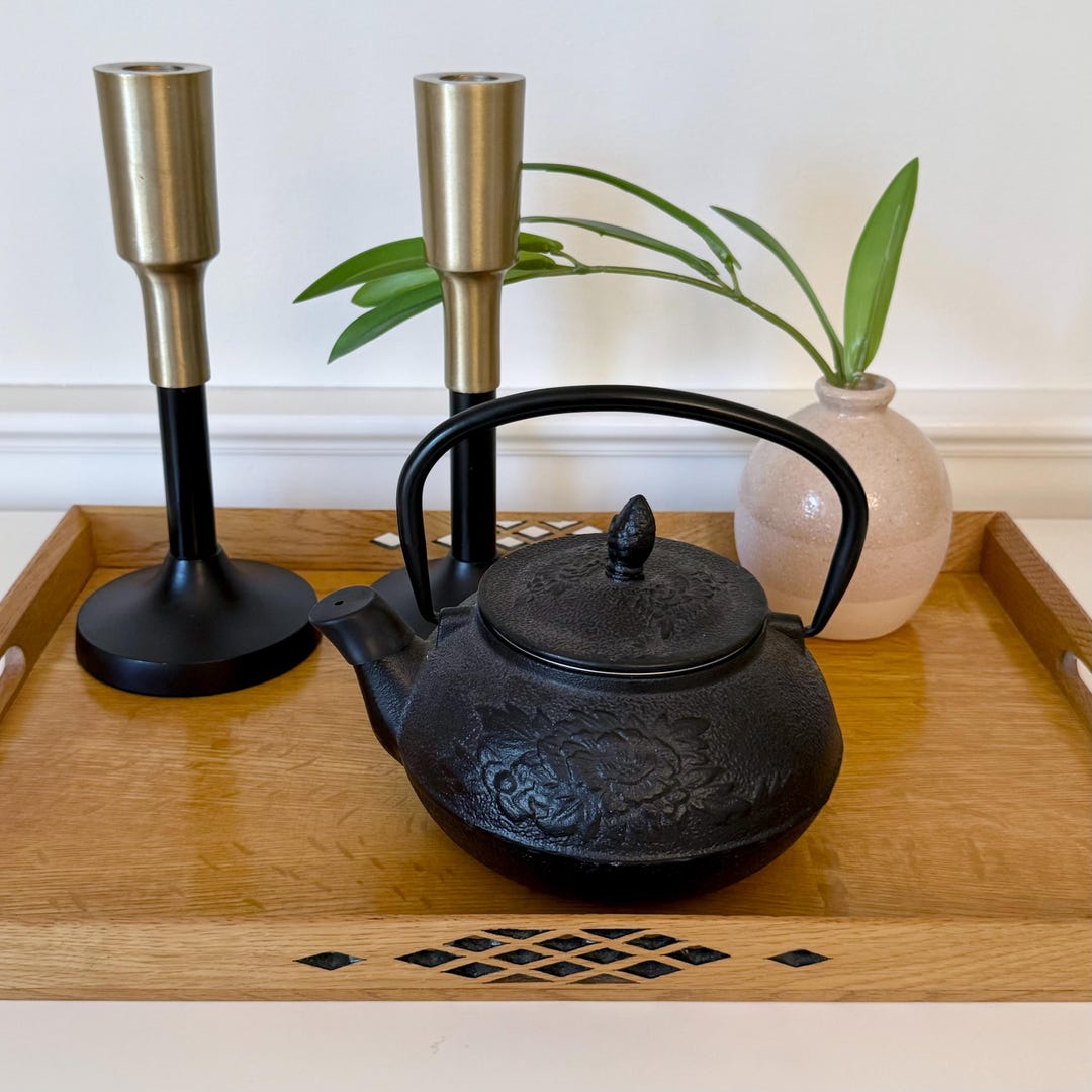 1960s Vintage Cut Out Wood Tray by Woodpecker Woodware of Los Angelos ...