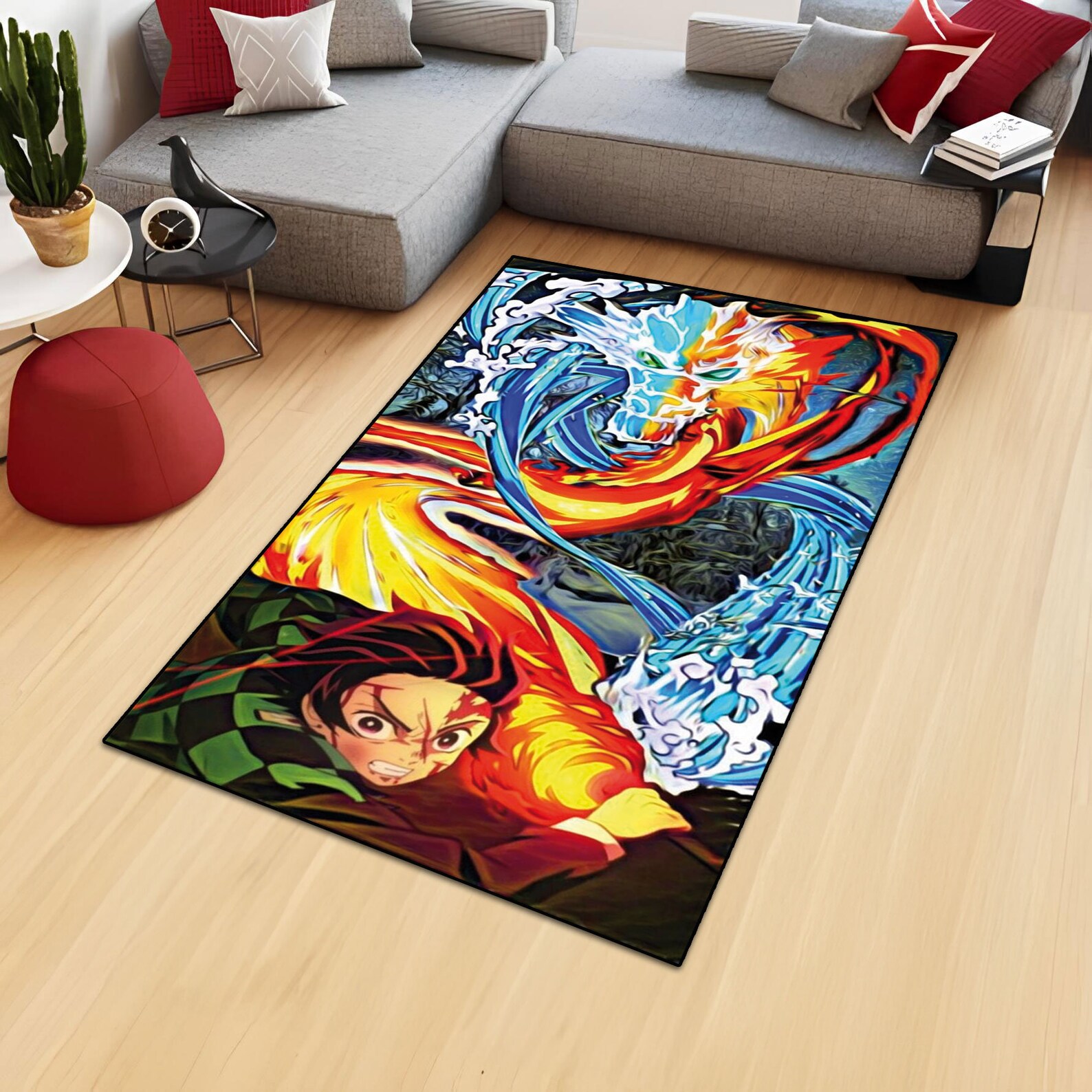 Anime Rug, Anime Carpet, Anime Art Rug, Anime Home Decor, Anime Area ...
