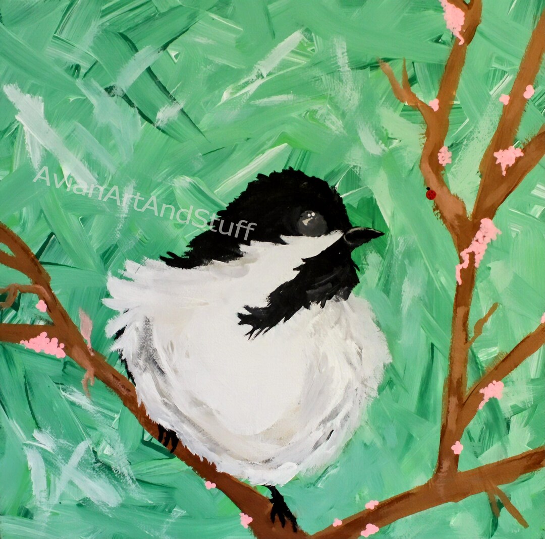 Mark Green Chickadee - Etsy
