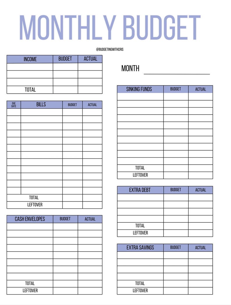 Budget Planner *BUNDLE* - Etsy