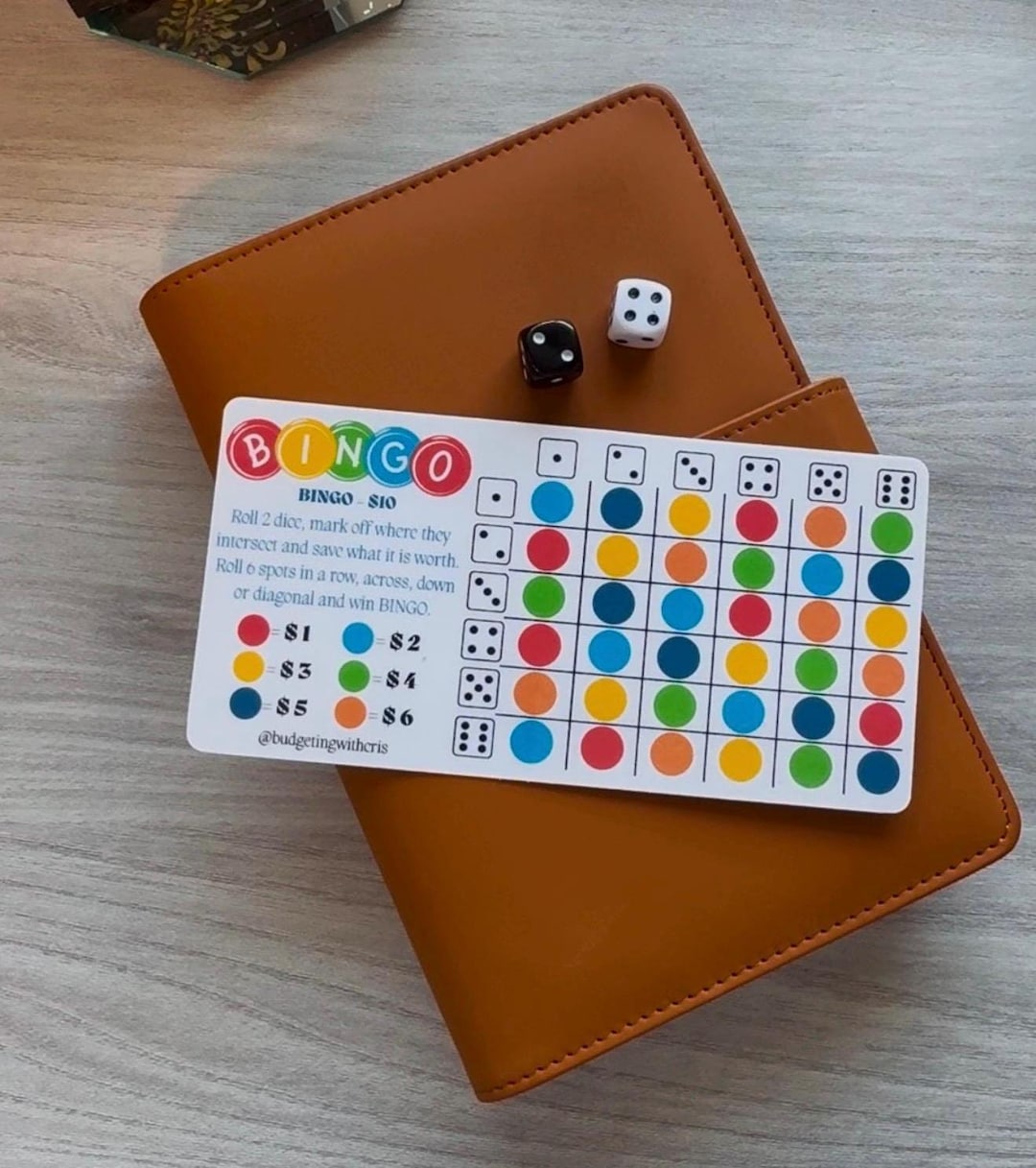 BINGO Roll and Save Challenge - Etsy
