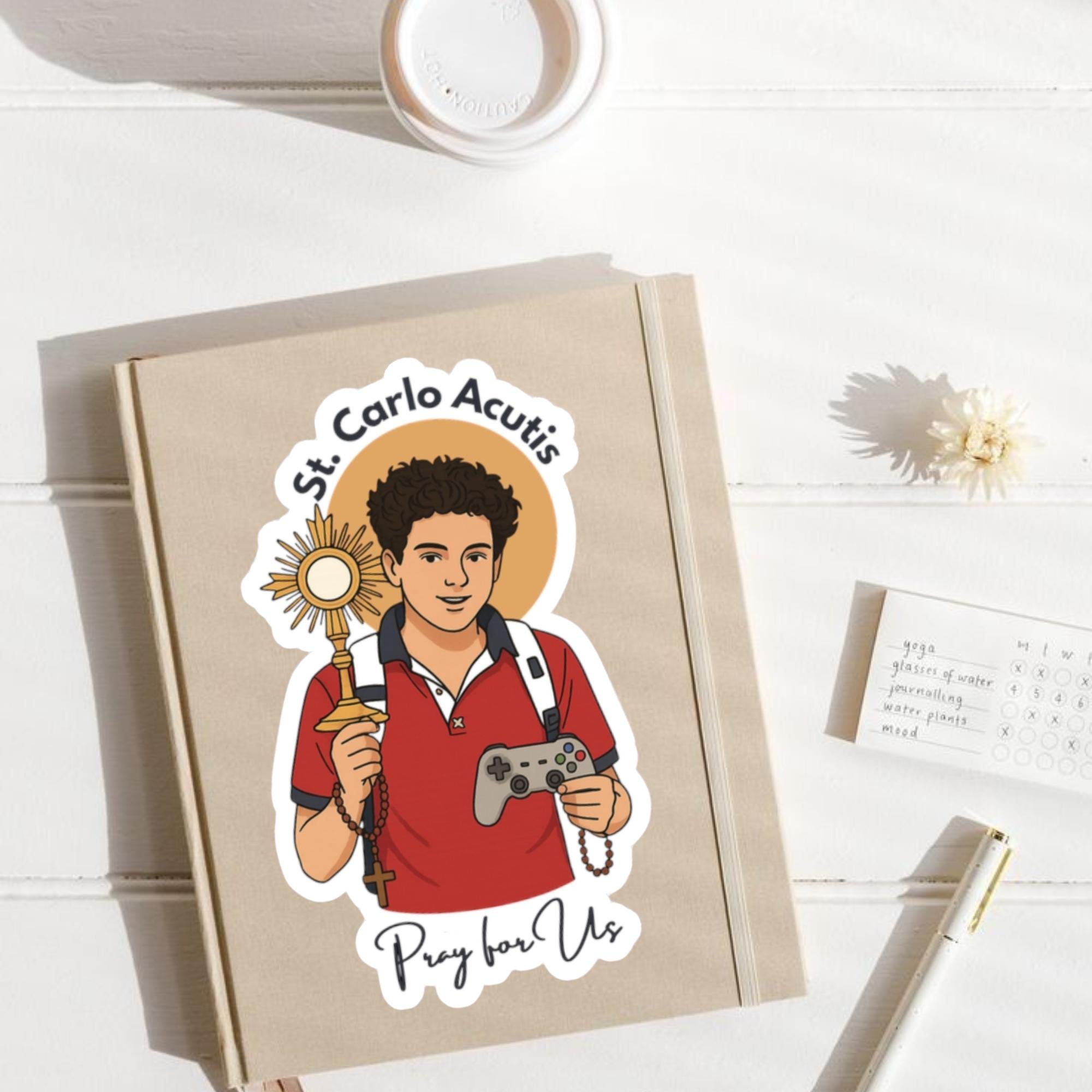 Carlo Acutis Gift, Religious Gift, Pray for Us, Vinyls Sticker, Saintly ...