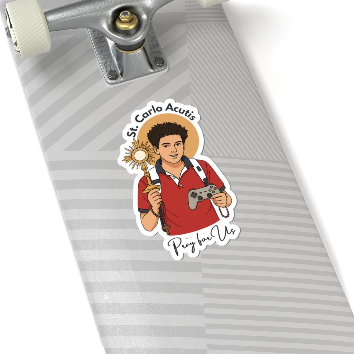Carlo Acutis Gift, Religious Gift, Pray for Us, Vinyls Sticker, Saintly ...