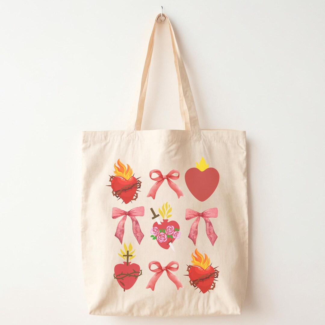 Catholic Coquette Sacred Heart Bag, Womens Coquette Bag, Religious Gift ...