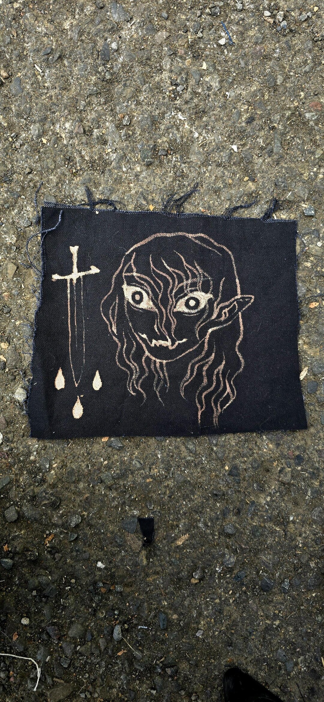 Punk Bleach Patches, Hand Illustrated Upcycled and Waterproof - Etsy