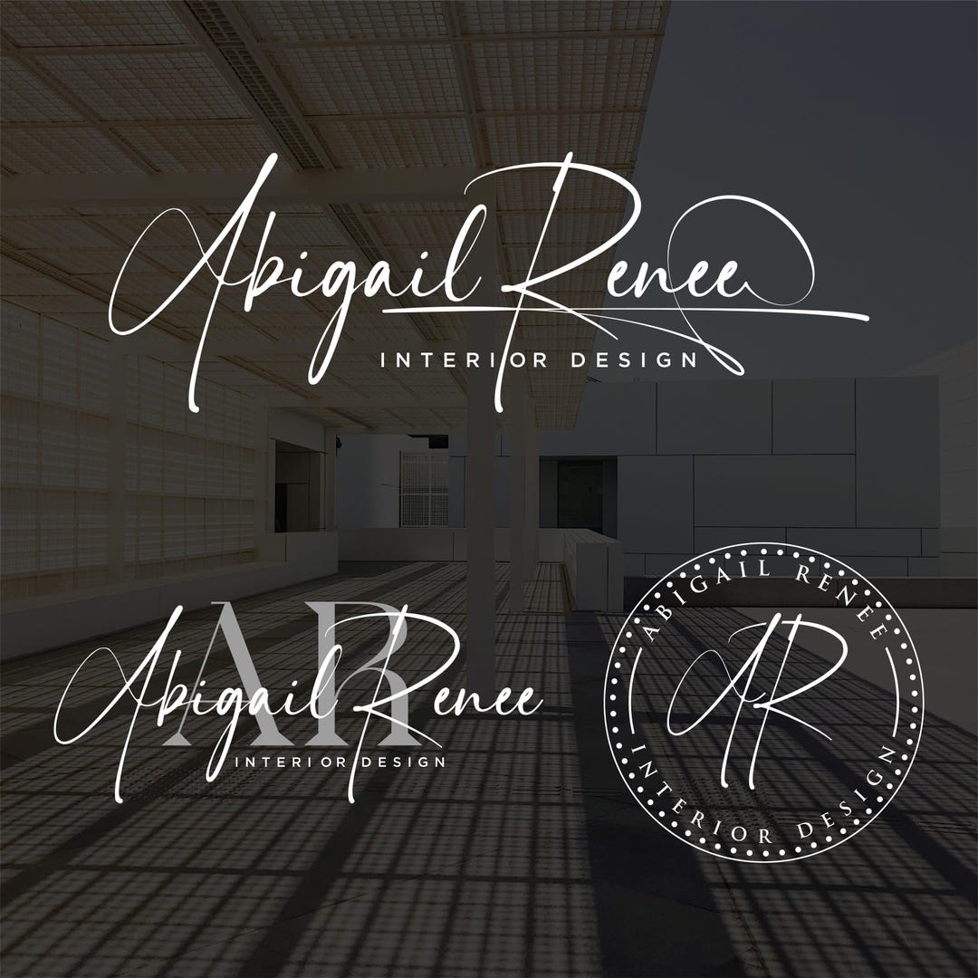 Custom Signature Logo Design, Premade Logo, Elegant Logo, DIY Logo ...