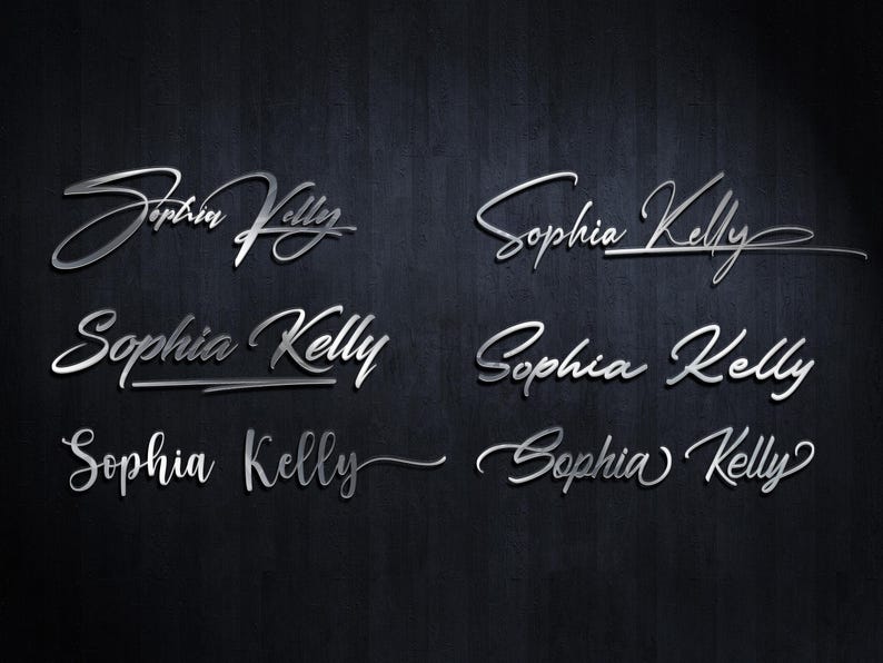 Custom Signature Logo Design, Premade Logo, Personalized Signature Logo ...