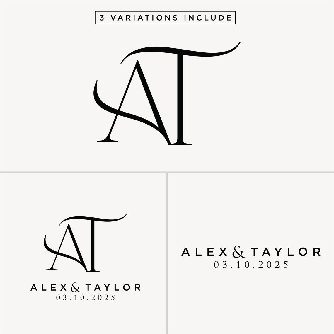 Couple Monogram for Wedding, Wedding Logo Template , Wedding Monogram ...