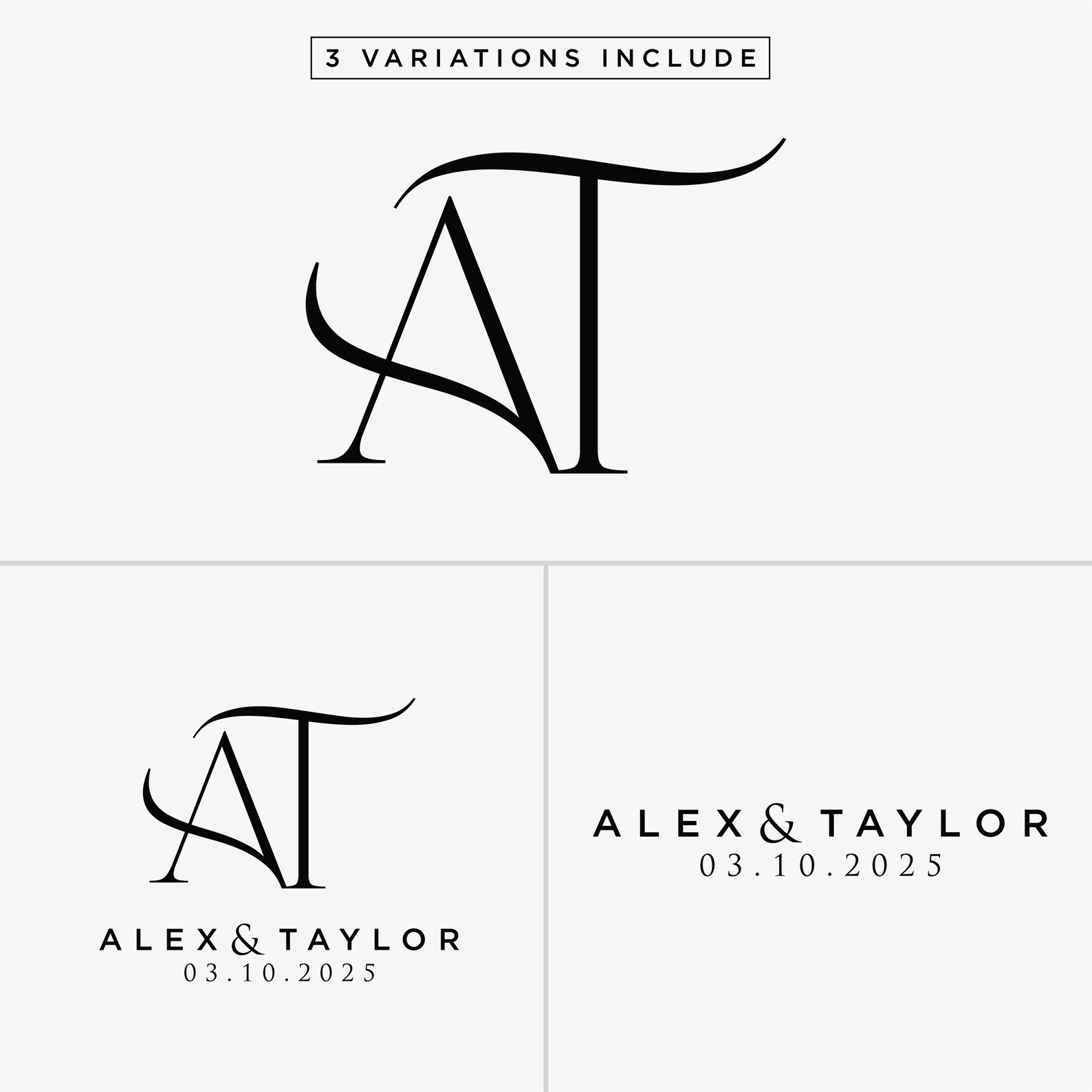 Couple Monogram for Wedding, Wedding Logo Template , Wedding Monogram ...