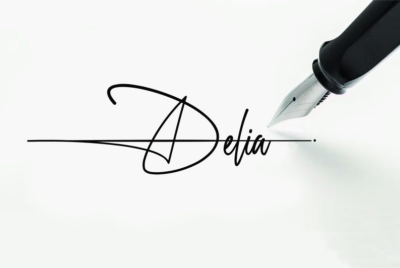 Custom Handwritten Signature Logo Design: Script Photography Logo - Etsy