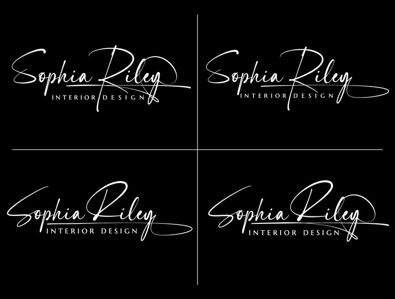 Custom Signature Logo Design, Premade Logo, Realtor Logo, Signature ...
