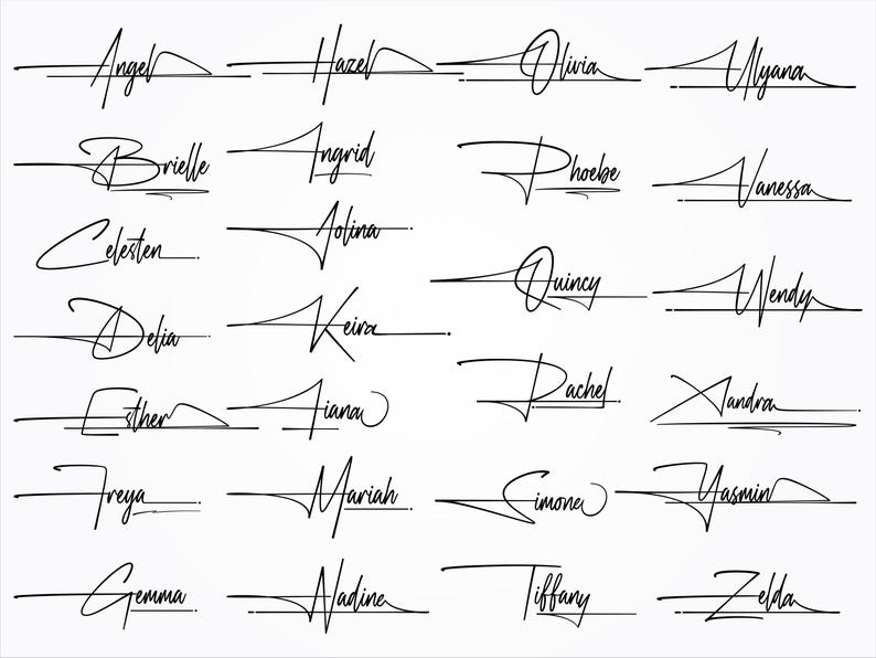 Custom Handwritten Signature Logo Design: Script Photography Logo - Etsy