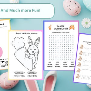 Printable Easter Activity Pack for Kids | 20+ Fun Pages | Coloring ...