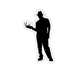 Freddy Krueger Silhouette Sticker - Etsy