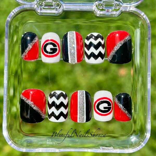 Football Nails - Etsy