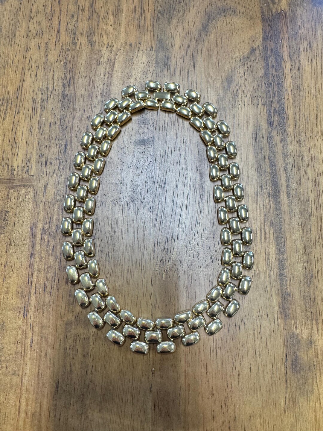 Vintage 80s Gold Chain Choker Necklace Signed PEP Erwin Pearl - Etsy