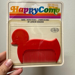 Vintage 70s Early 80s Plastic Animal Kids Comb Cute Animal Accessory ...