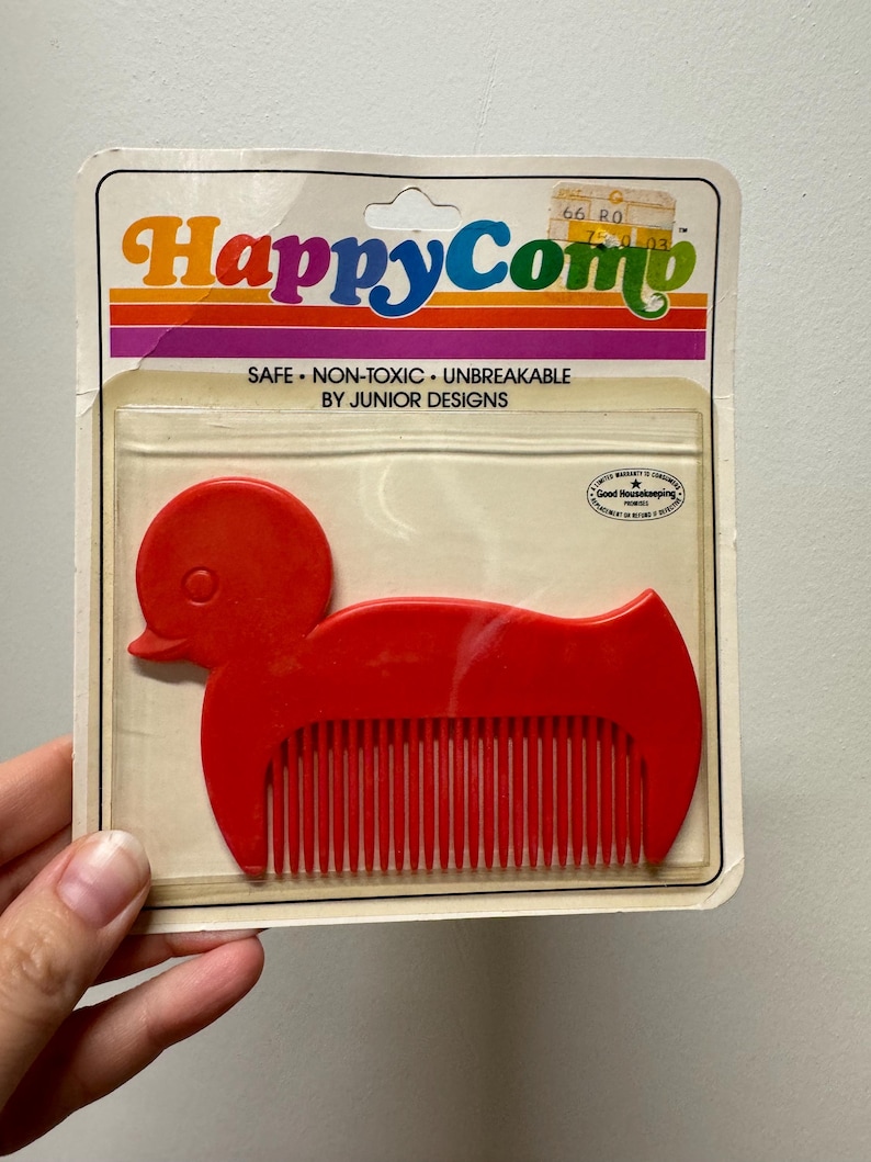 Vintage 70s Early 80s Plastic Animal Kids Comb Cute Animal Accessory ...