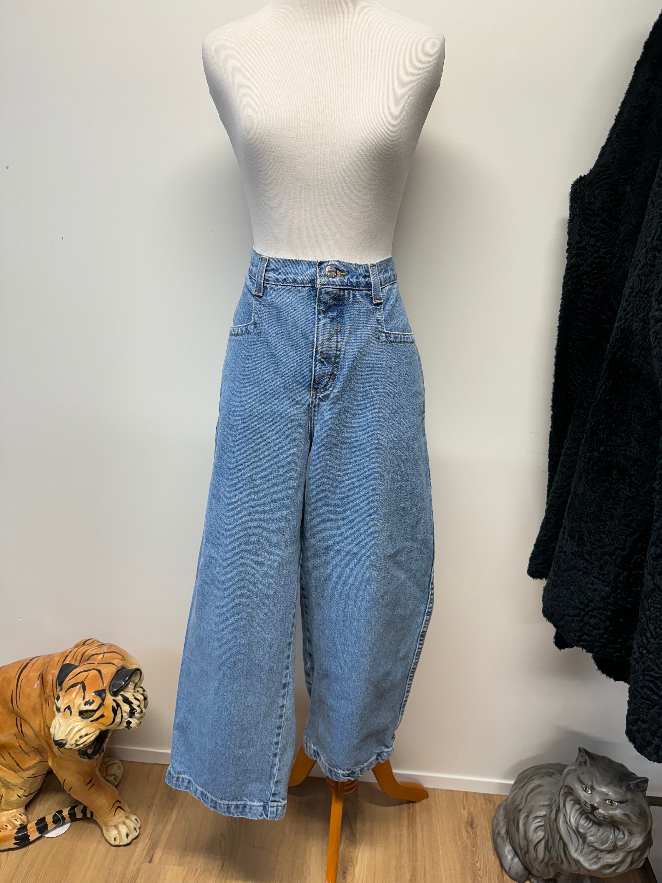 Vintage 90s 00s Zonz Wide Leg Denim Jeans High Waist Extra Vintage 90s 00s Zonz Wide Leg Denim Jeans High Waist Extra