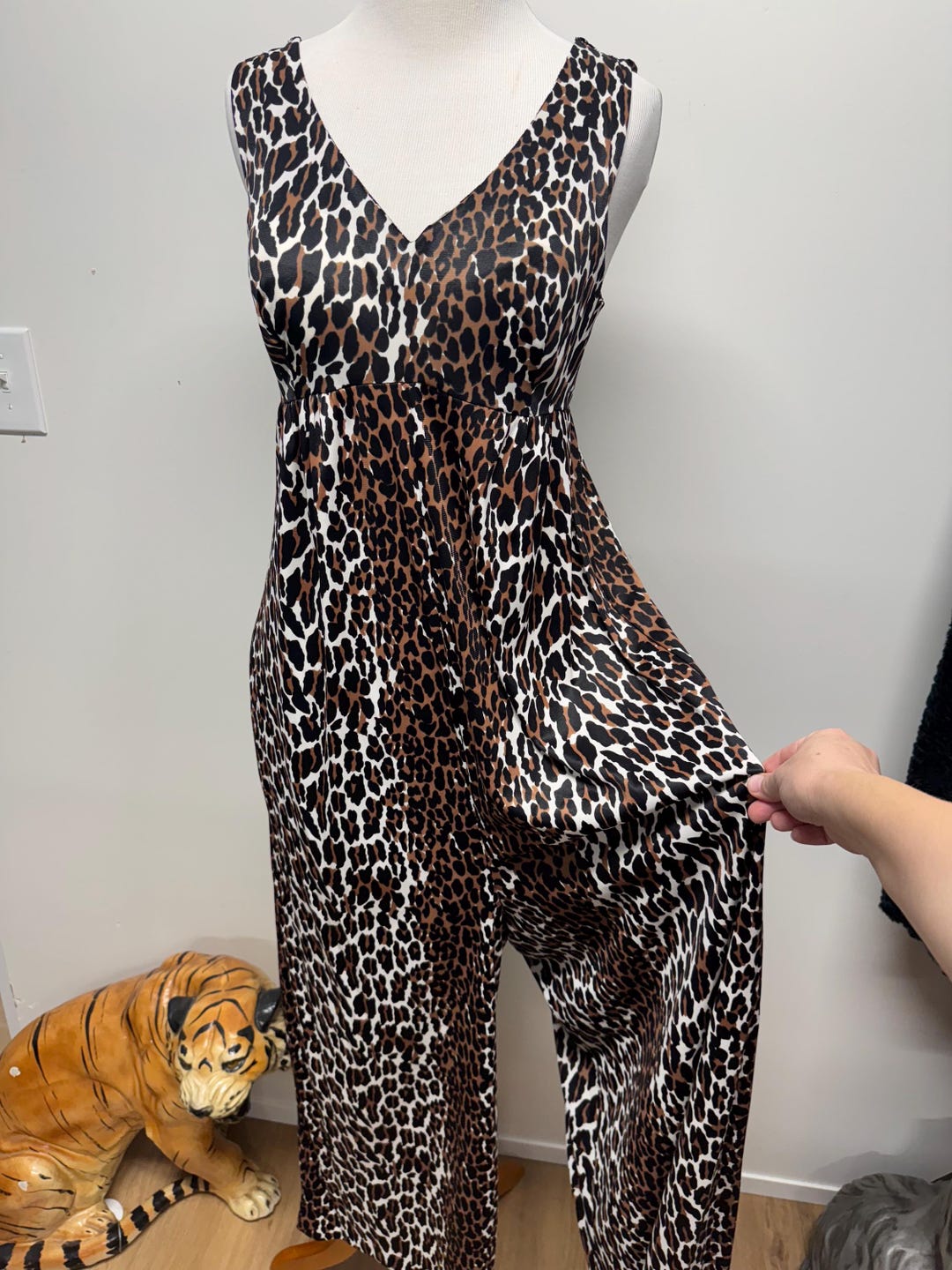 Vintage 60s 70s JC Penny’s Leopard Print Loungewear Jumpsuit Cheetah ...