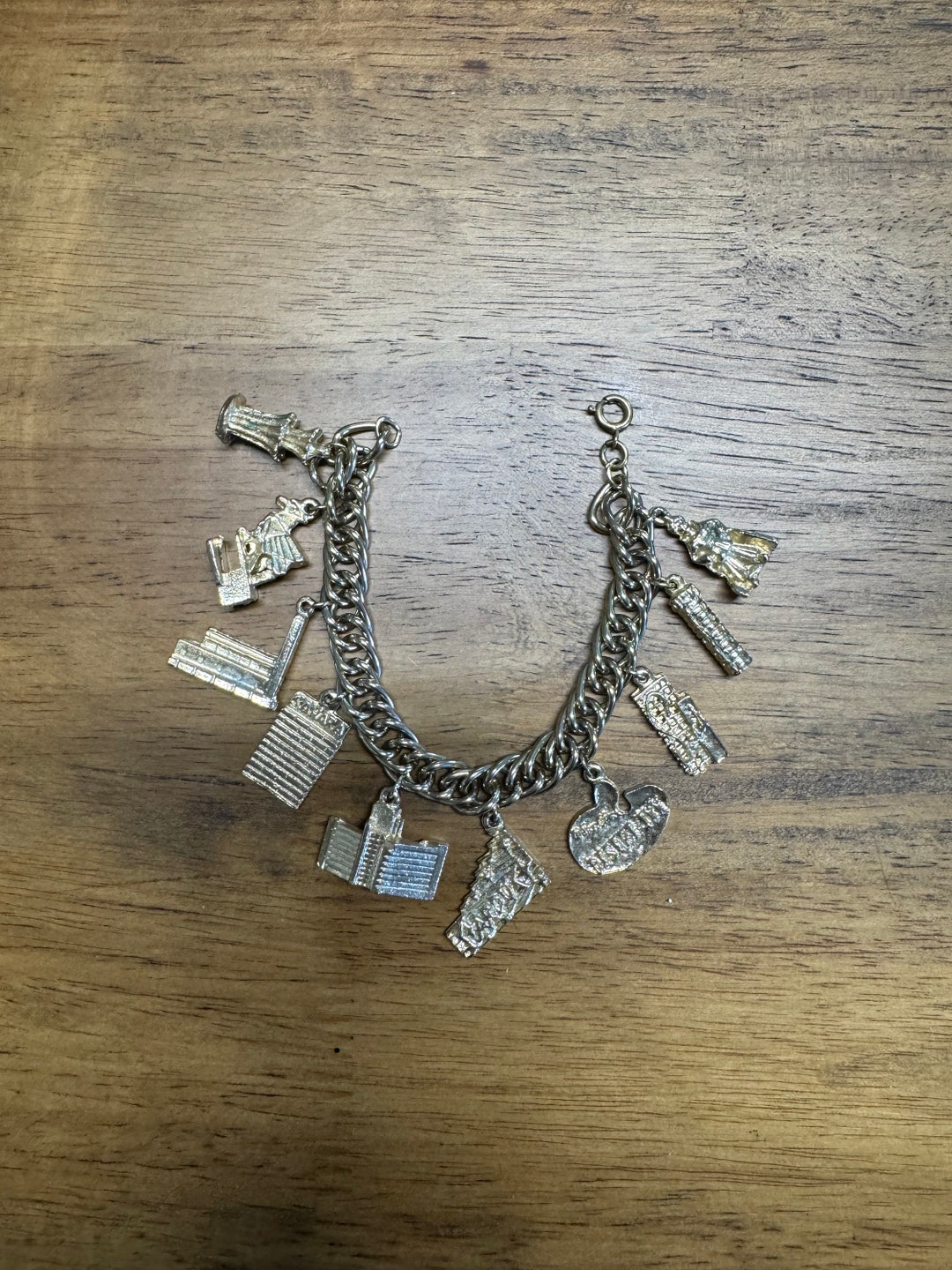 Vintage 70s Las Vegas Strip Hotel Charm Bracelet Iconic Las Vegas ...