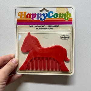 Vintage 70s Early 80s Plastic Animal Kids Comb Cute Animal Accessory ...