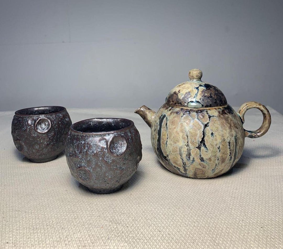 160ml - Jupiter and Its Moon Inspired Studio Pottery Handmade Kiln ...