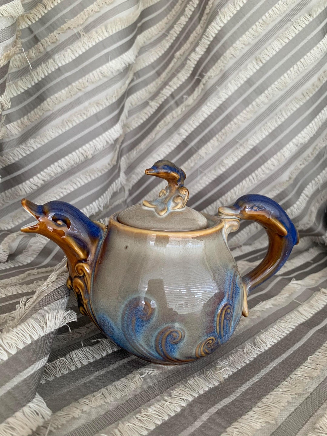Kiln Transformation Dolphin Ceramic Teapot - Etsy