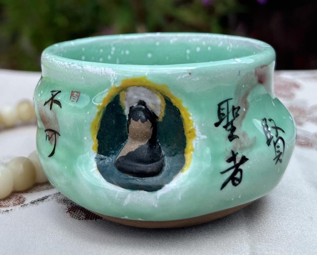 120ml Handmade Japanese Zen Buddhism Enlightenment Ceramic Tea Cup - Etsy