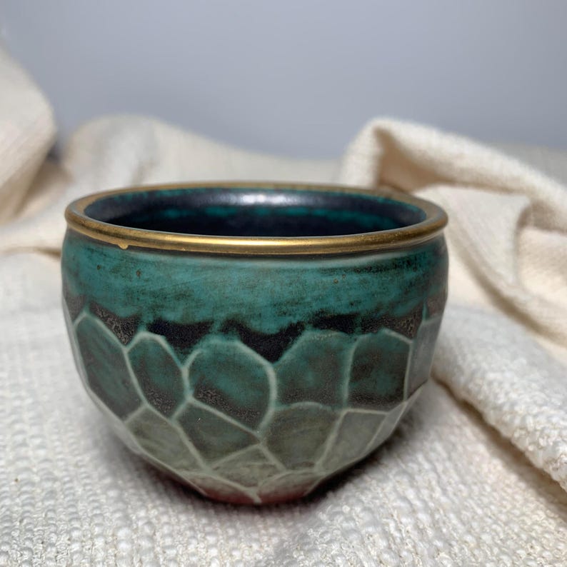 150ml - Handcrafted Japanese Kiln Transformation Turtle Shell Texture ...