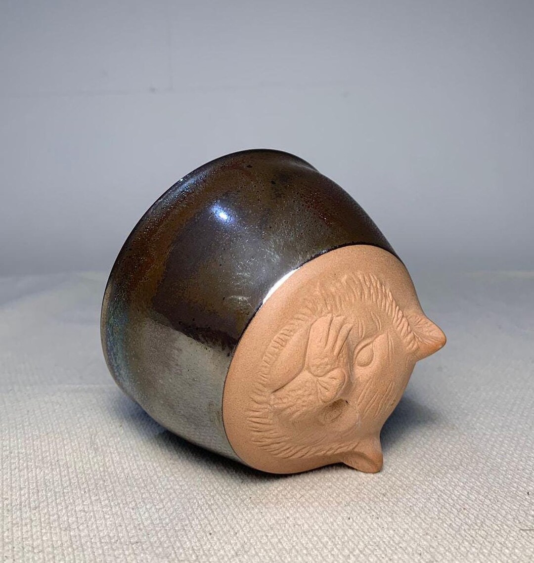 150ml - Studio Pottery Handmade Natural Clay 3D Tiger Head Sculpture ...