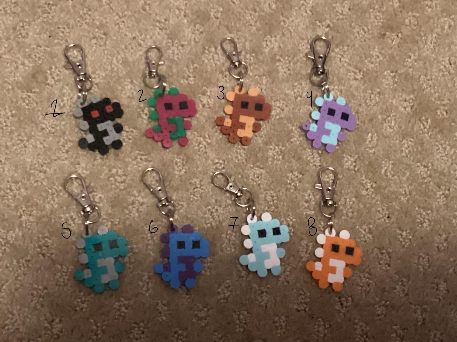 Dino Keychains - Etsy